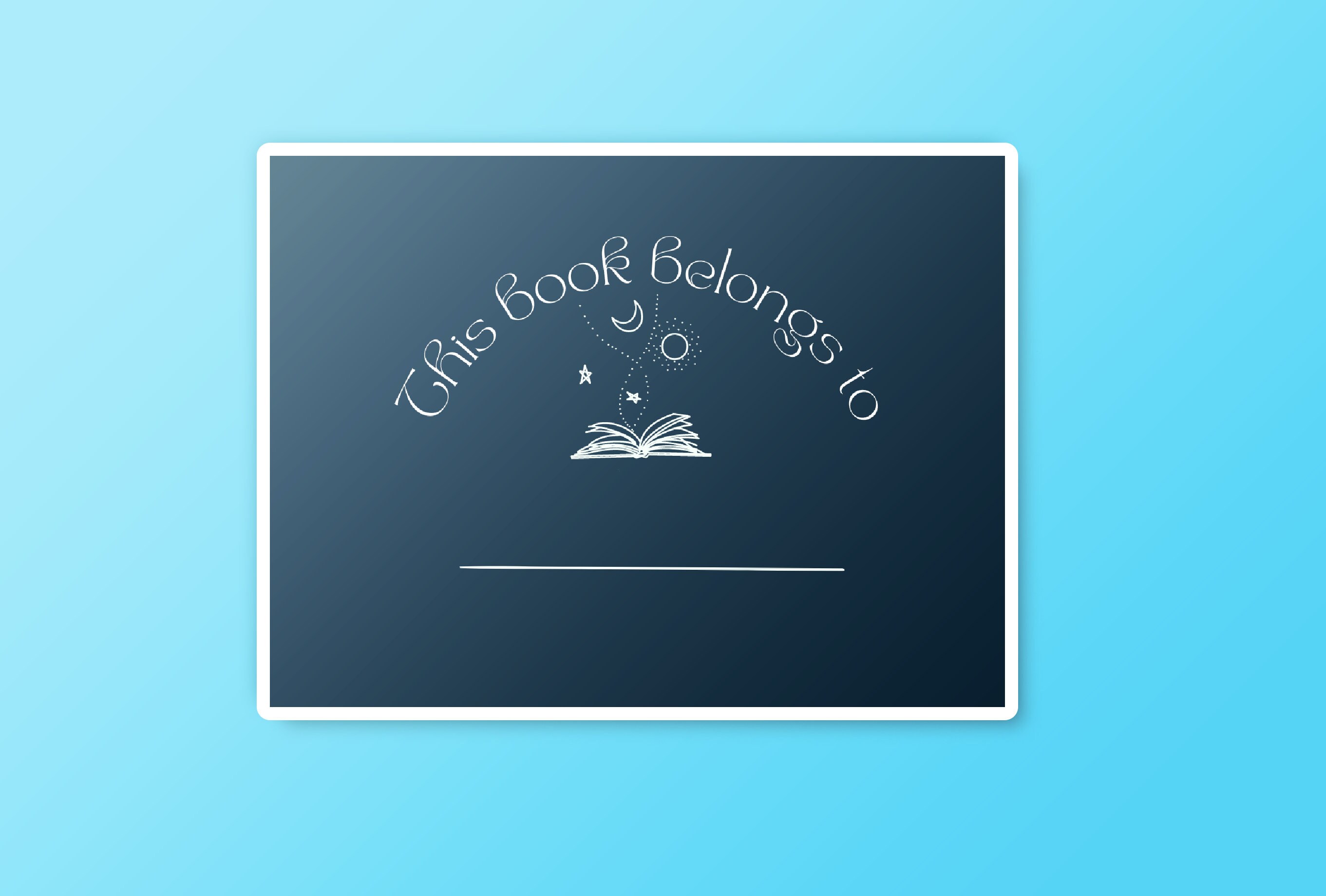 This Book Belongs to Sticker, Book Label, Library Book Nook, Book Merch ...