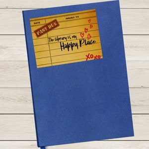 The Library is My Happy Place, Library Book Nook, Gift for Librarian ...