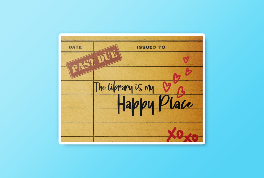 The Library is My Happy Place, Library Book Nook, Gift for Librarian ...