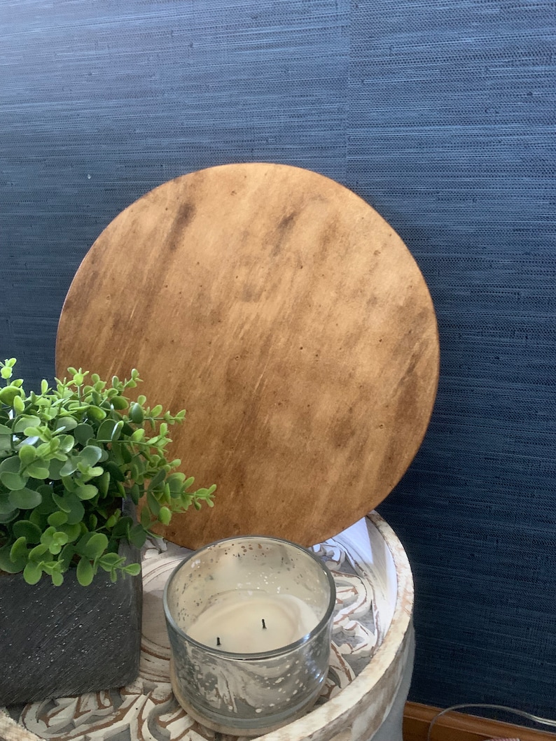 Round Wood and Resin Tray, Resin Art, Decorative Resin Serving Tray ...