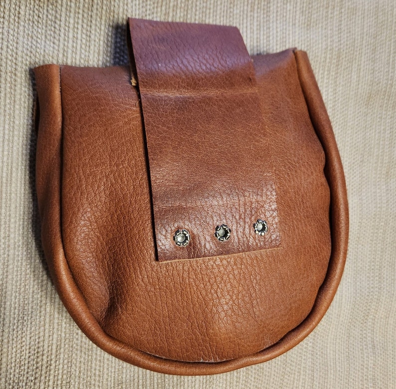 Medium Leather Pouch, Kidney Belt Pouch, Renaissance Belt Pouch ...