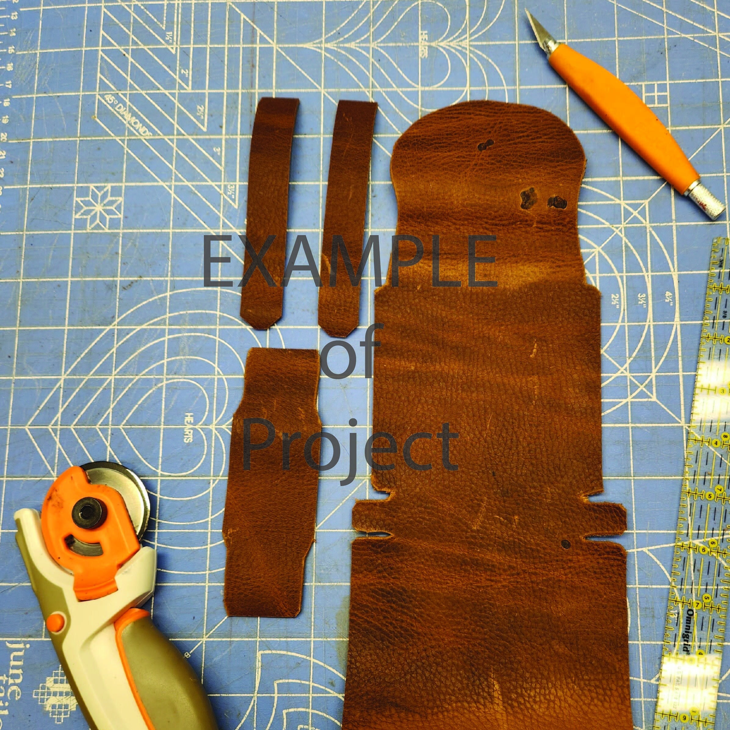 No Sew Leather Belt Pouch Pattern: DIY Hip Bag Template - Etsy