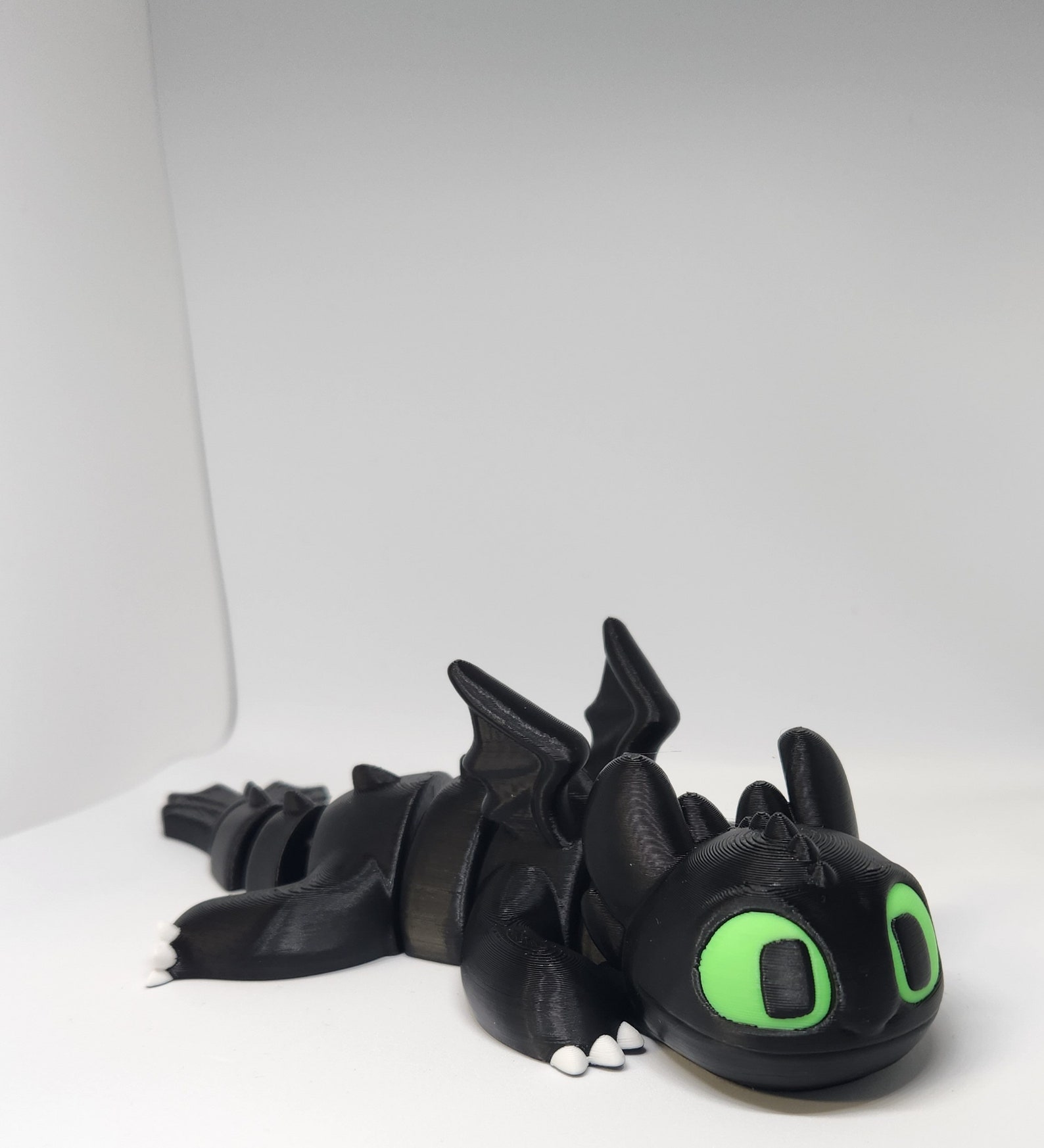 3D Printed Figures Toothless Articulated Dragon Statue Fidget - Etsy