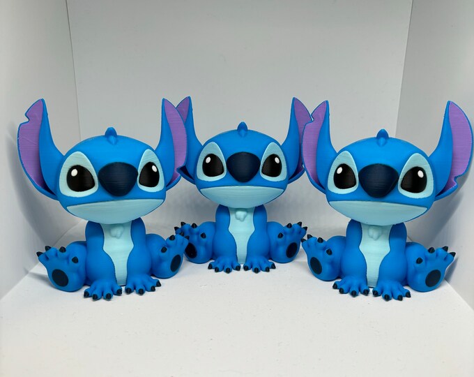 Stitch 3D Printed Collectible Figurine - Adorable and Unique! - Etsy