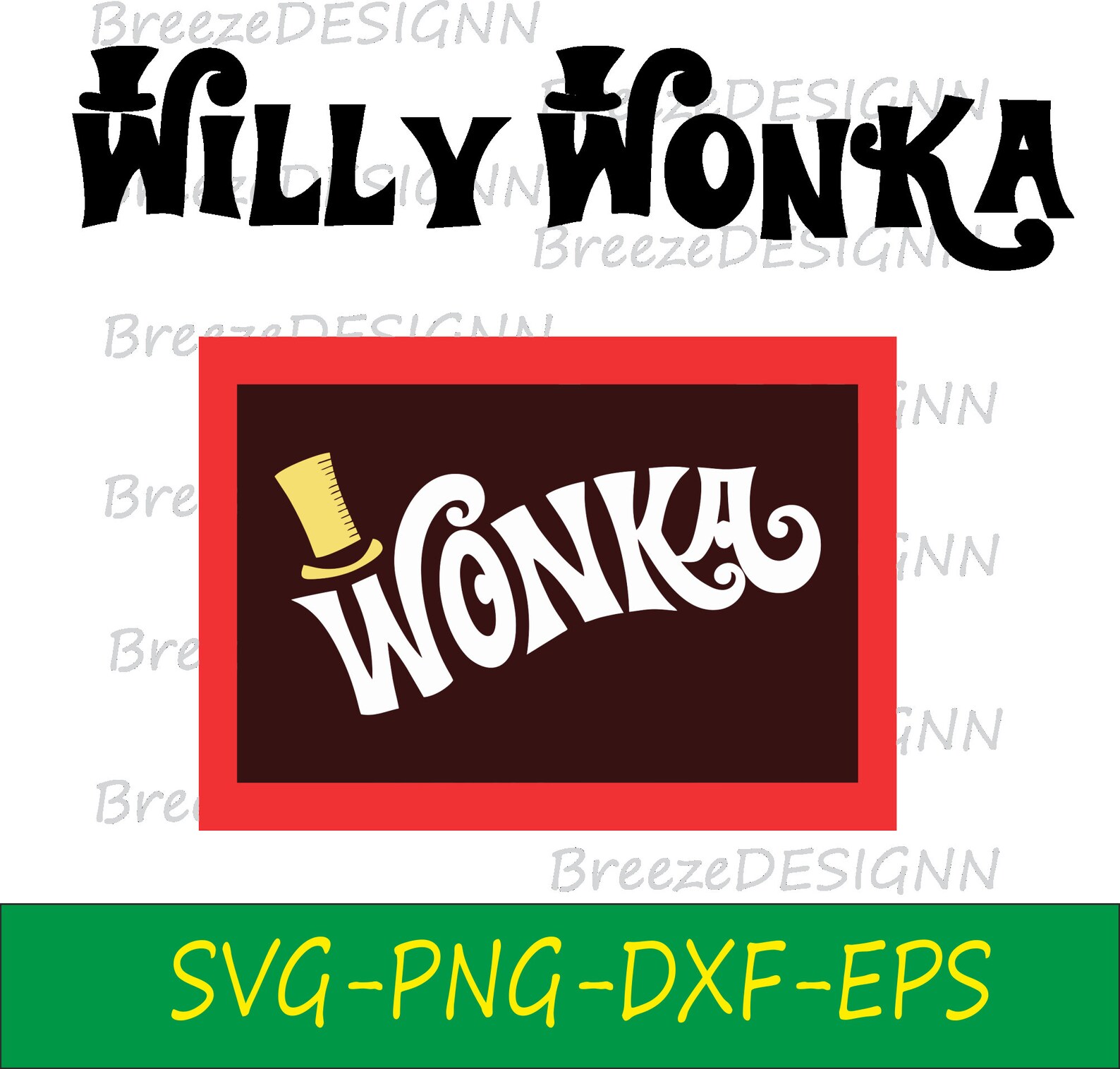 Willy Wonka SVG Willy Wonka Bar Willy Wonka Bar Svg - Etsy