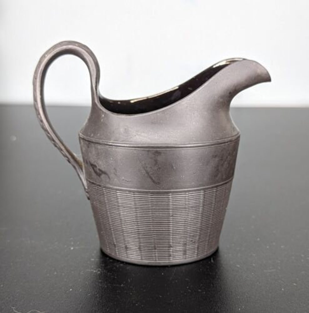 Antique Black Basalt Pottery Jug C19th Possibly Wedgwood - Etsy