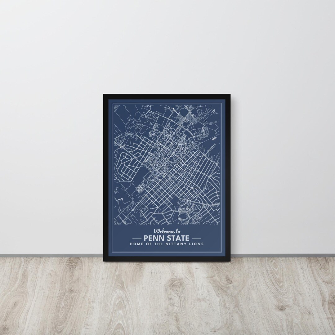 Penn State Street Map - Etsy