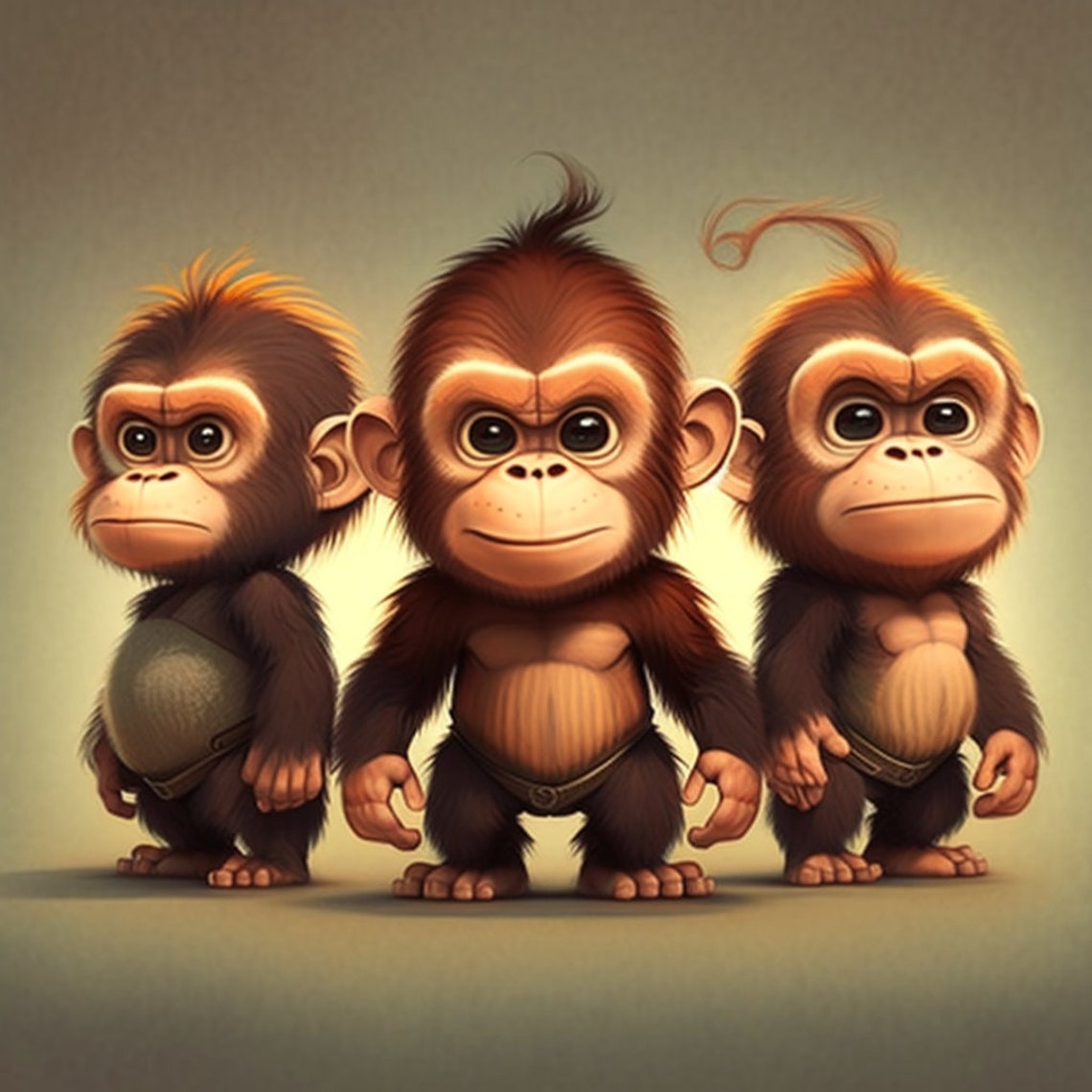 Cute Ape Clipart - Etsy