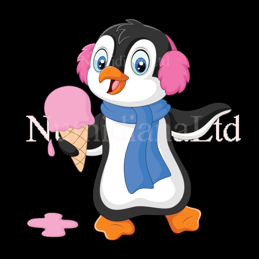 Cute Penguins Clip Art Trans PNG. Commercial Use Digital Download - Etsy UK
