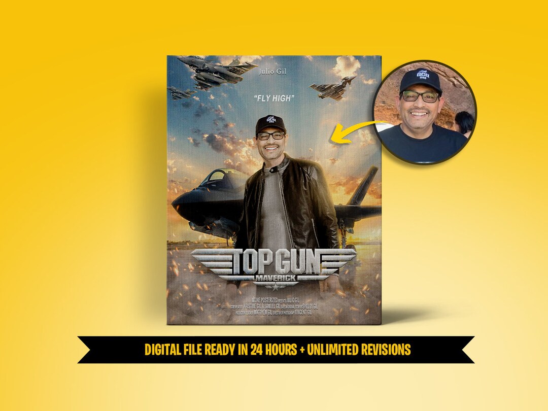 TOP GUN MAVERICK Personalized Poster Portrait Unique - Etsy