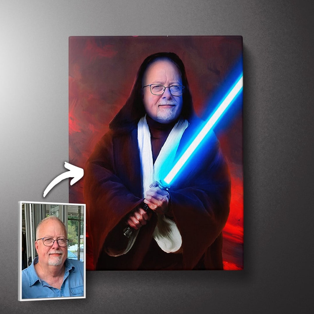 STAR WARS Custom Jedi Master Poster, Personalized Gift for Him, Unique ...