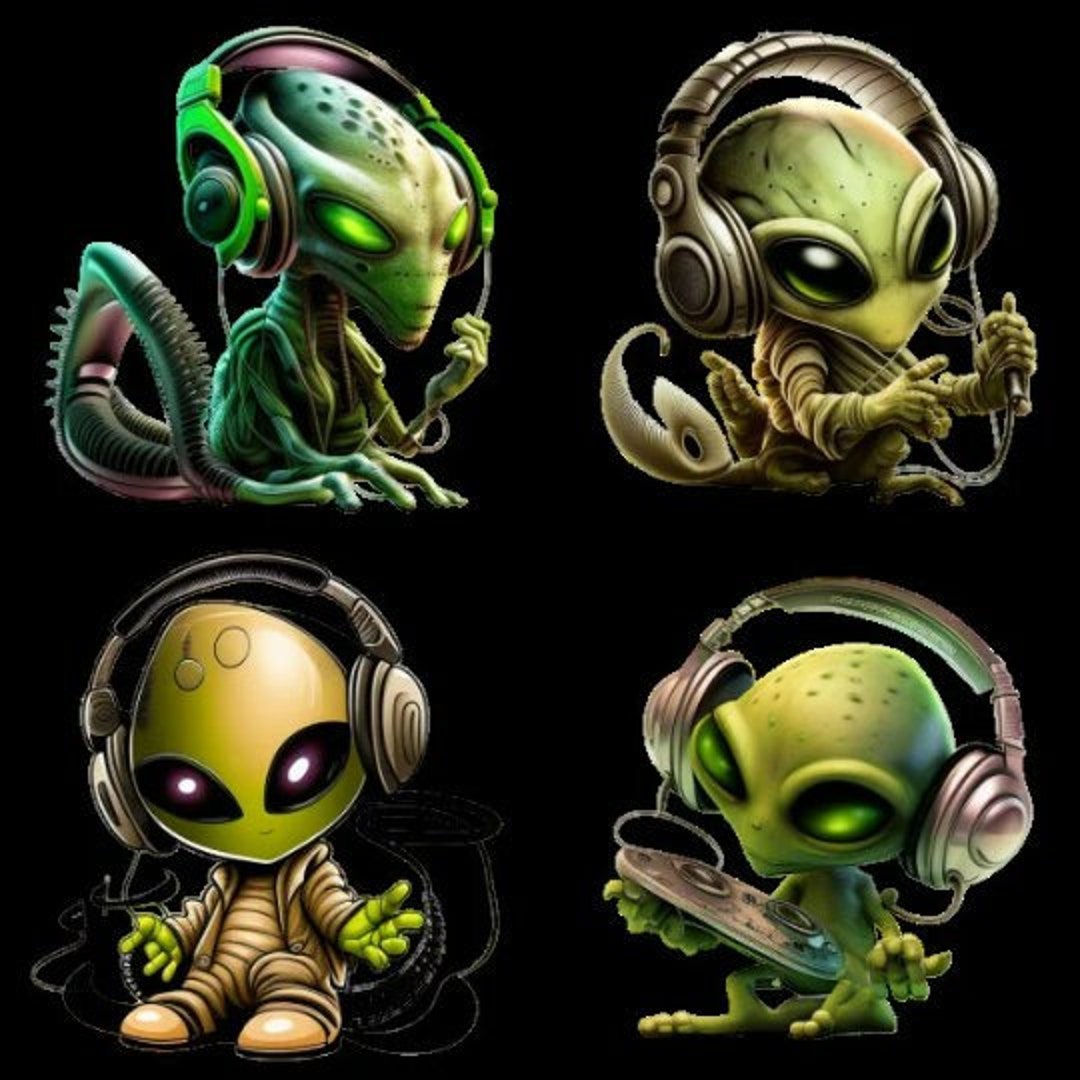 Alien Clipart - Etsy