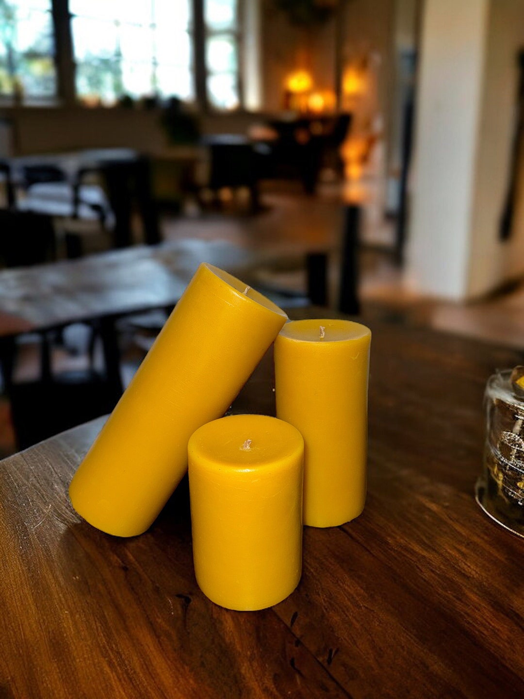 Handmade Beeswax Pillar Candles / Handcrafted With 100% Pure Natural ...