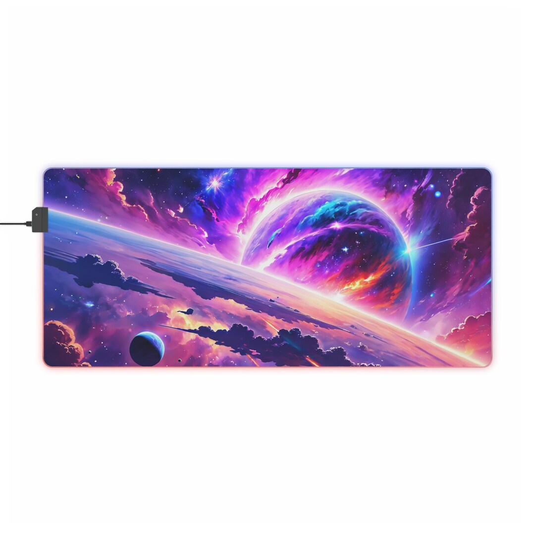 Space Desk Mat Space Mouse Pad Cool Desk Mat Cool Mouse - Etsy
