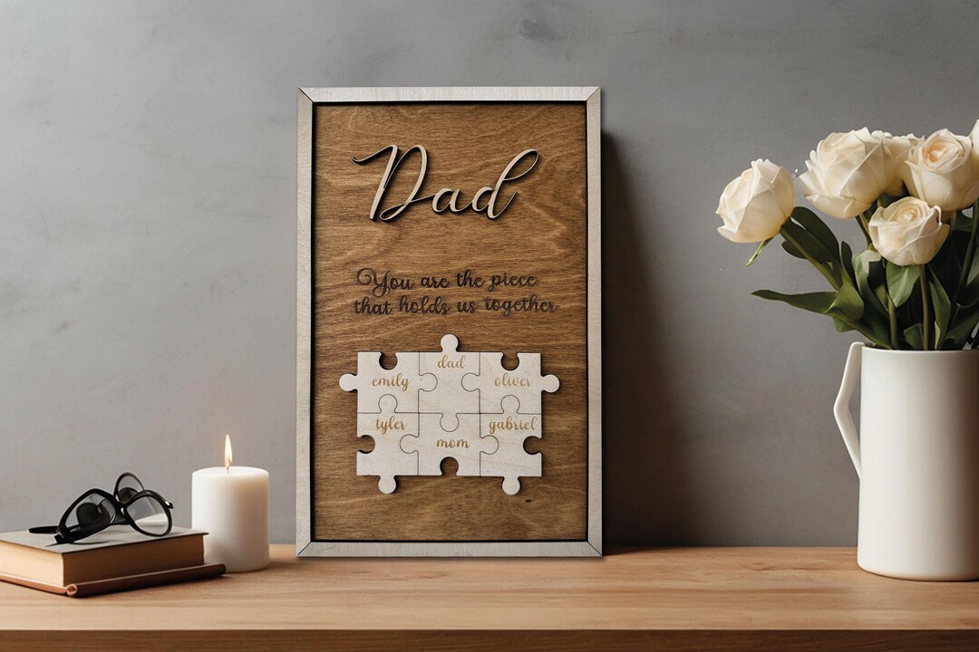 Personalized Puzzle Wood Sign: Custom Family Keepsake - Etsy