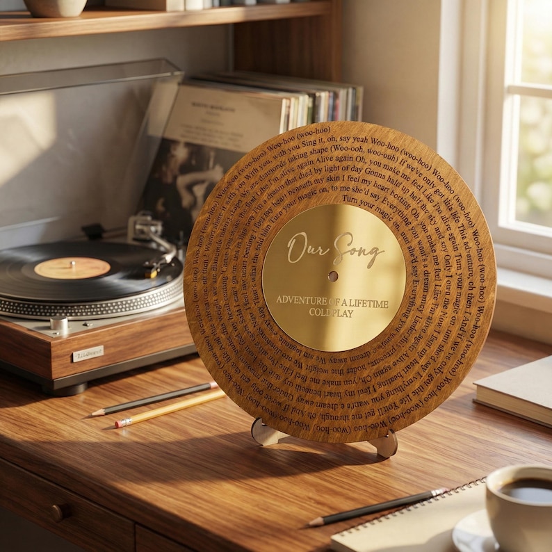 Custom Engraved Wooden Song Lyrics Plaque, Anniversary Gift - Etsy
