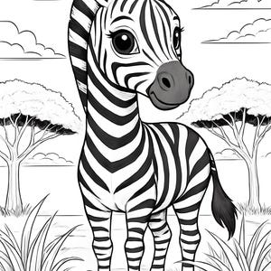 Safari Coloring Book for Kids | Printable Jungle Animals | African ...