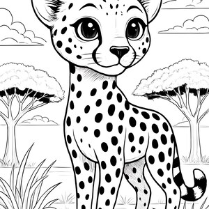 Safari Coloring Book for Kids | Printable Jungle Animals | African ...
