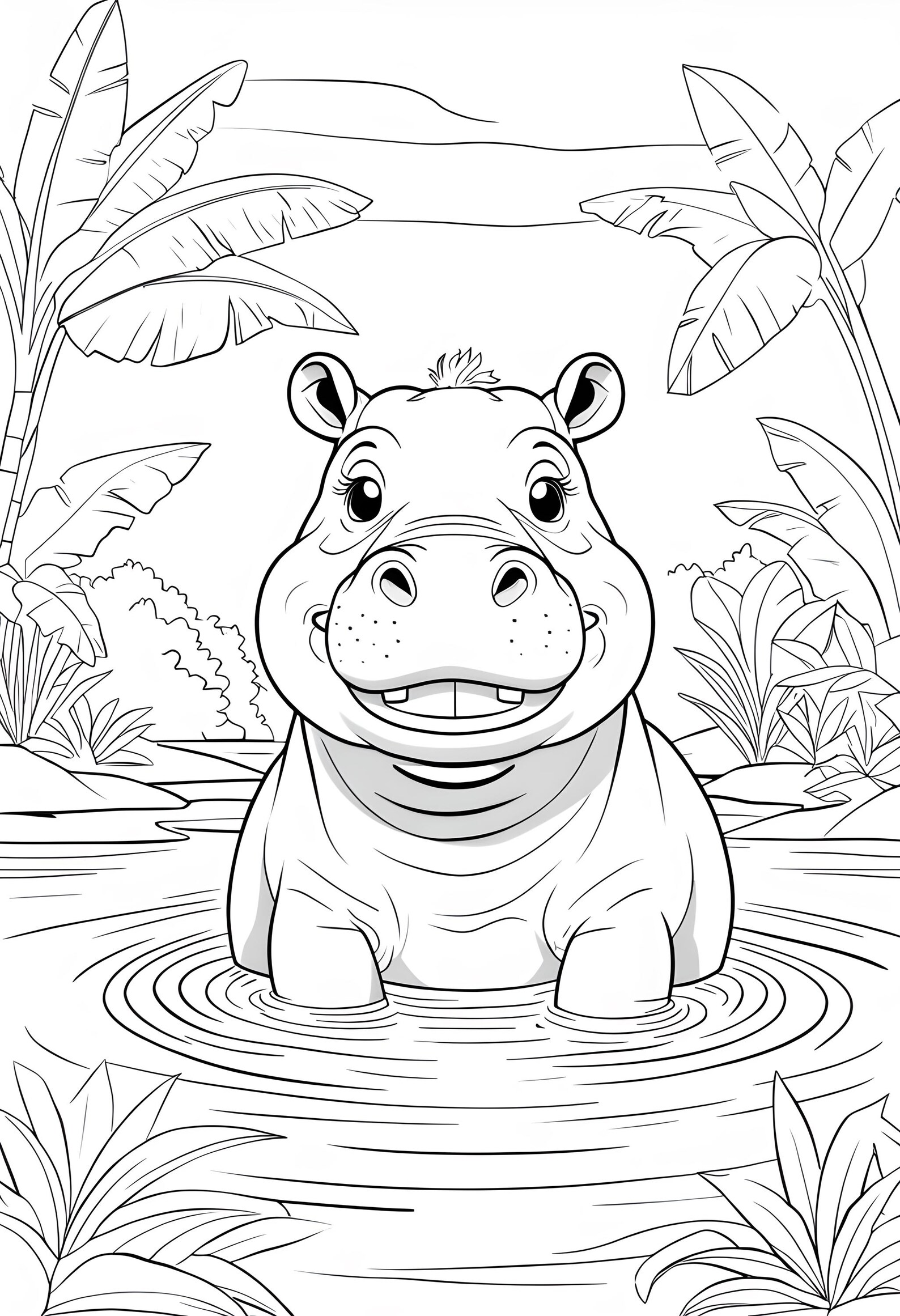 Safari Coloring Book for Kids | Printable Jungle Animals | African ...