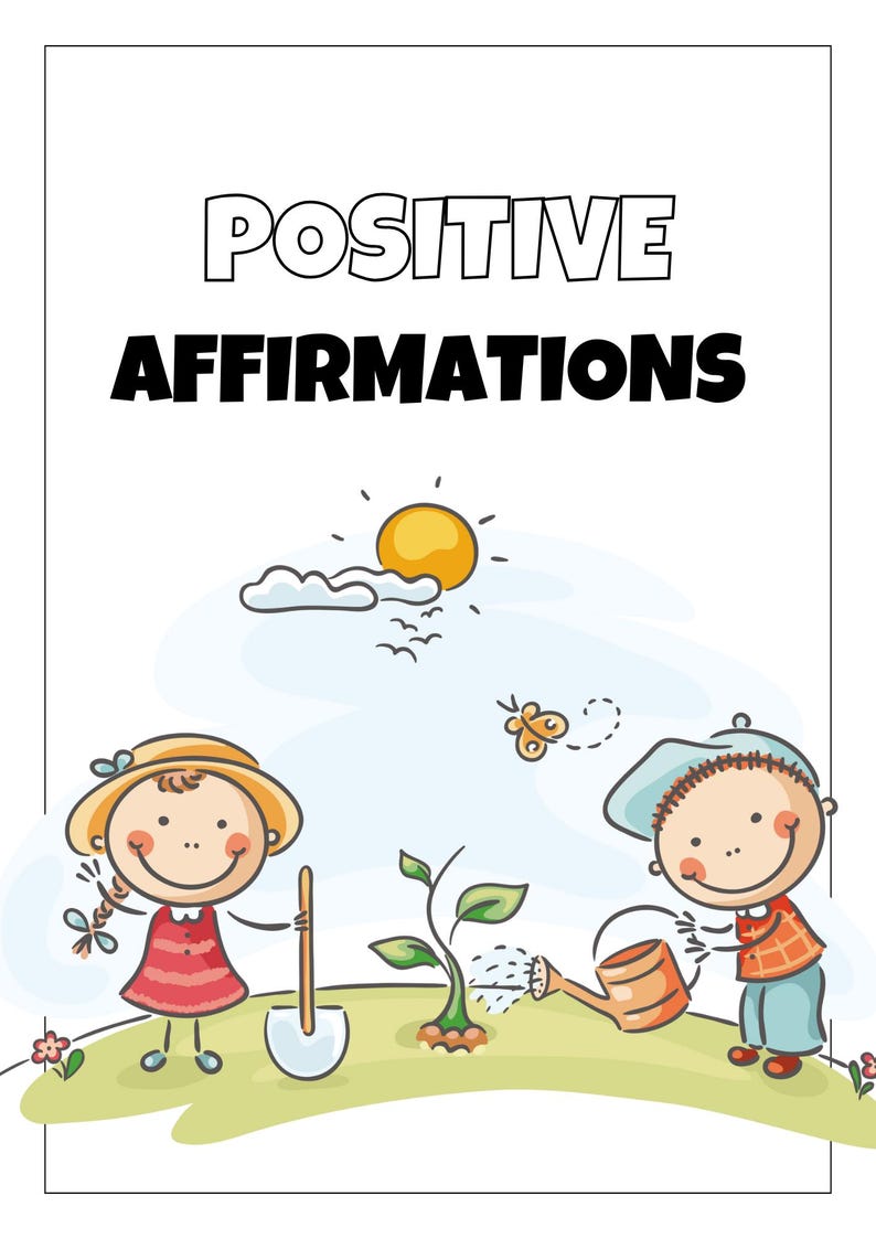 Positive Affirmations for Kids | Printable Self-esteem Posters | Growth ...