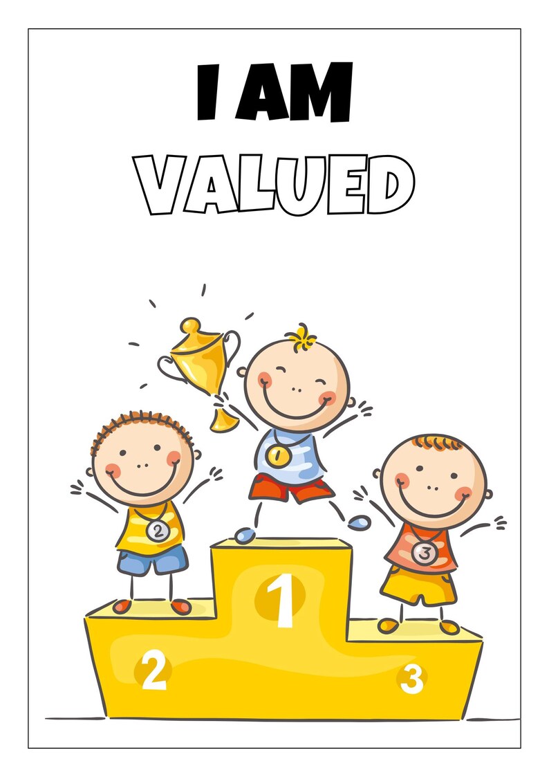 Positive Affirmations for Kids | Printable Self-esteem Posters | Growth ...