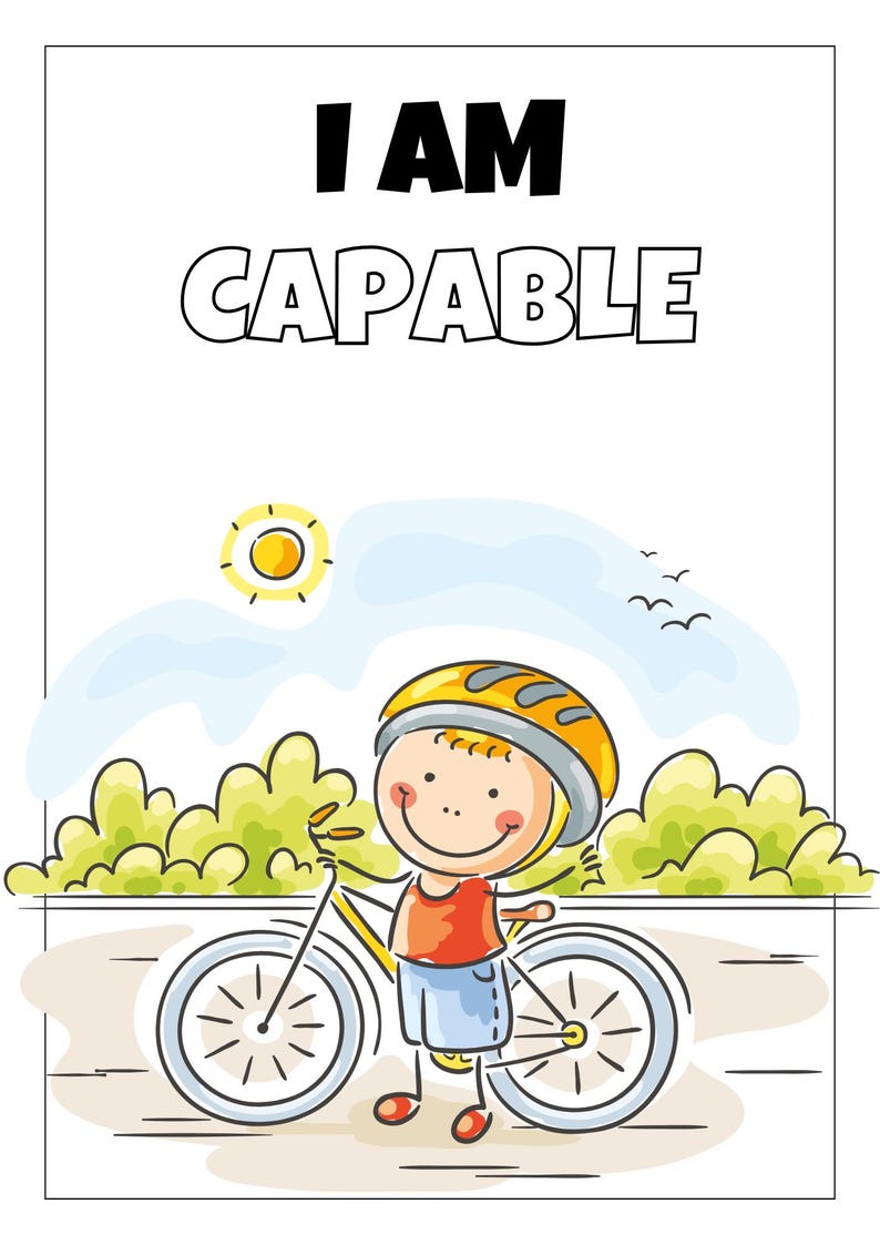 Positive Affirmations for Kids | Printable Self-esteem Posters | Growth ...