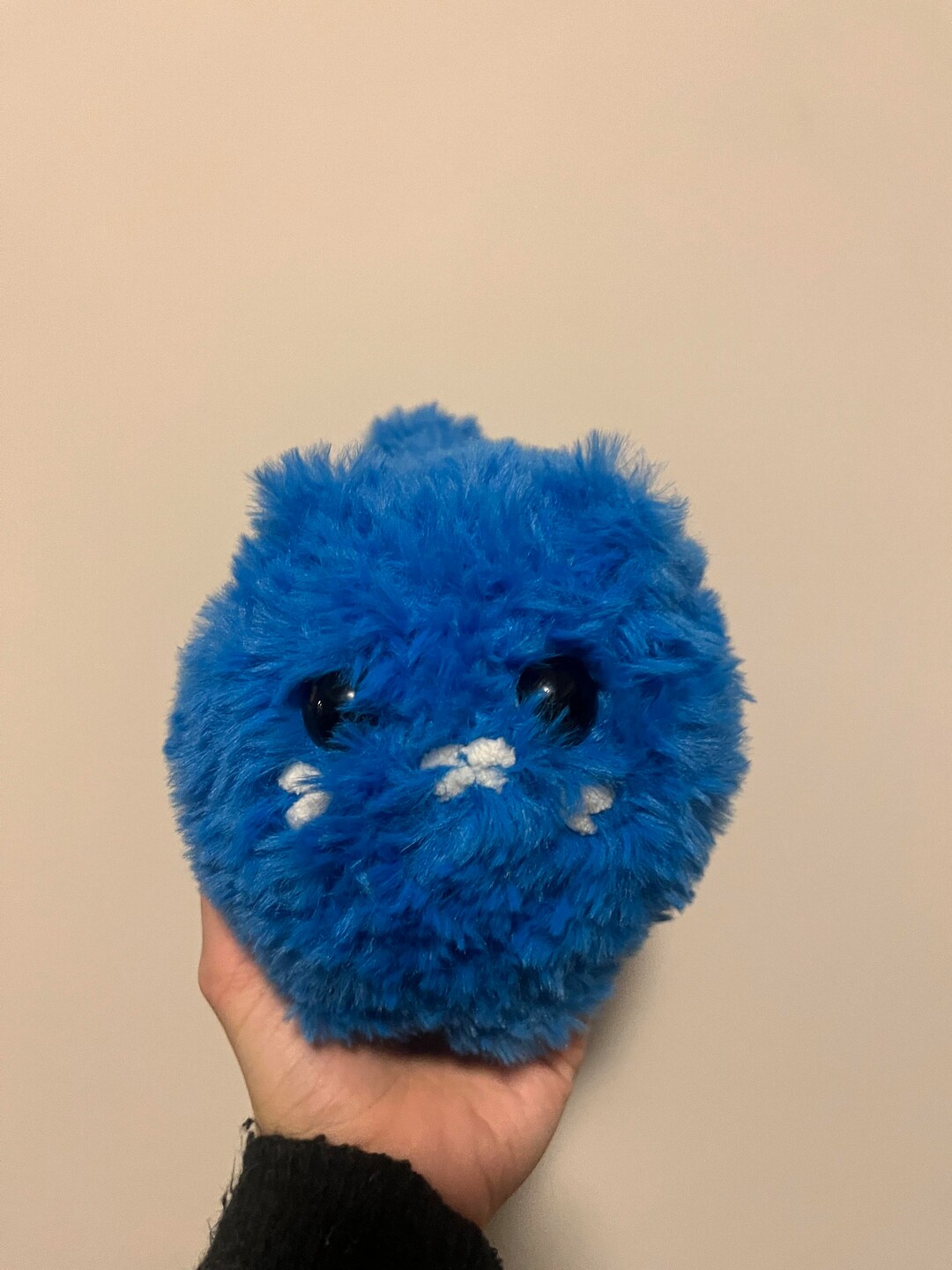 Blue Furry Chubby Loaf Cat Crochet Plushie Amigurumi Stuffed - Etsy