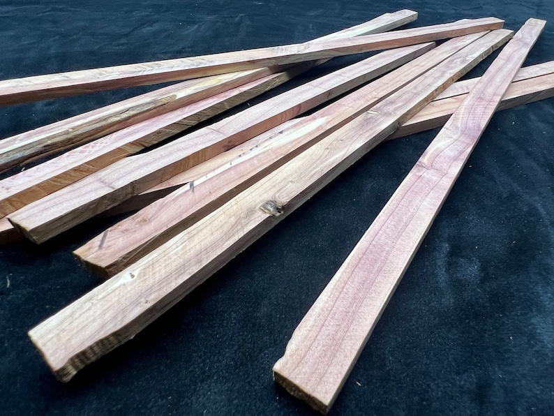 Red Cedar Wood Craft Planks - Rough Cut 16” Thin Cedar Strips DIY ...