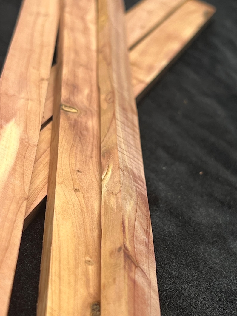 Red Cedar Wood Craft Planks - Rough Cut 16” Thin Cedar Strips DIY ...