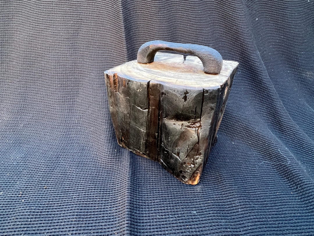 Rustic Charred Wood Door Stop - Decorative Burnt Beam Stopper - Etsy