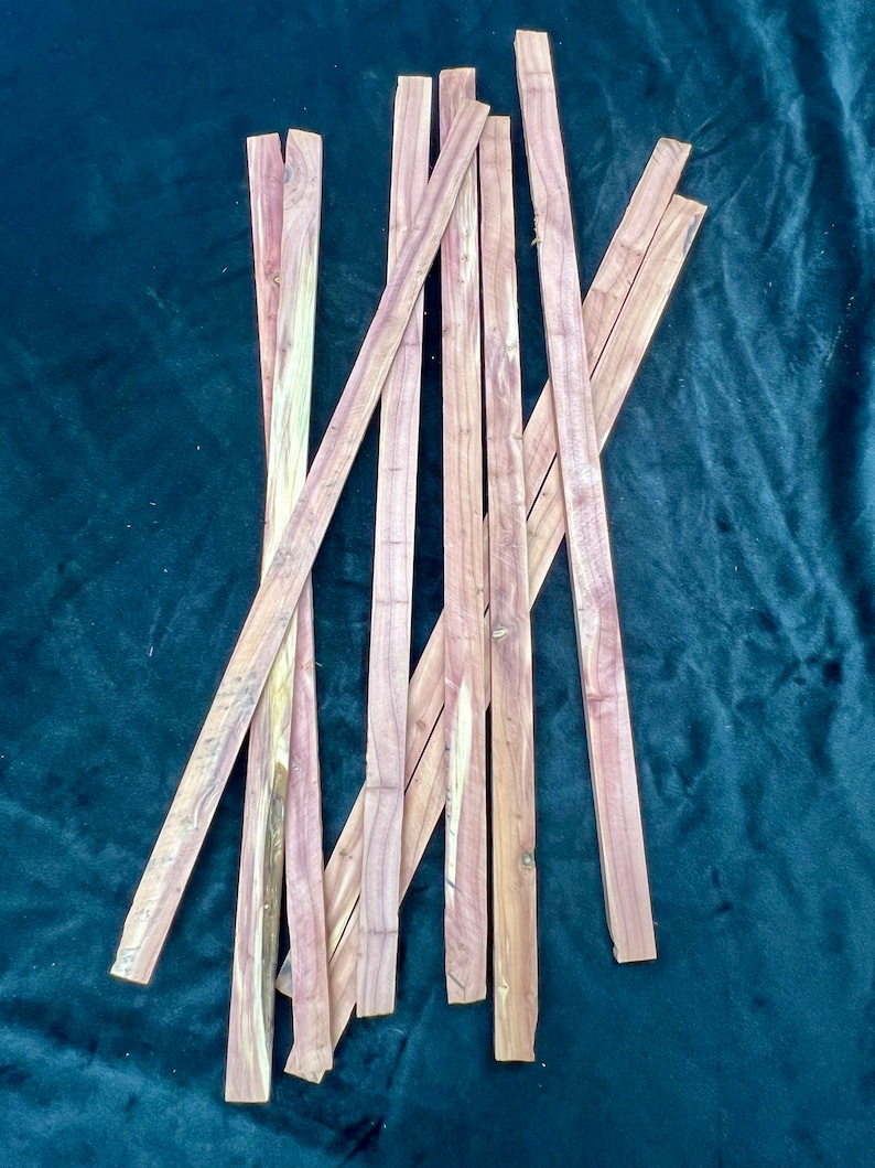 Red Cedar Wood Craft Planks: 16” Thin Strips - 10 Count - Etsy