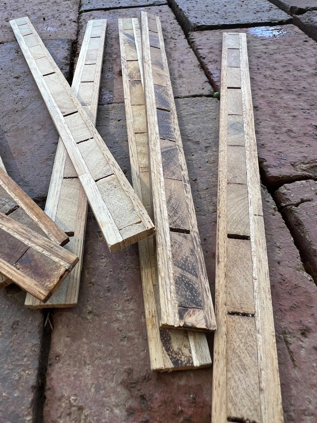 DIY Arts & Crafts Planks - 10 Ct Oak Wood Trim - 12” Doll House Planks ...