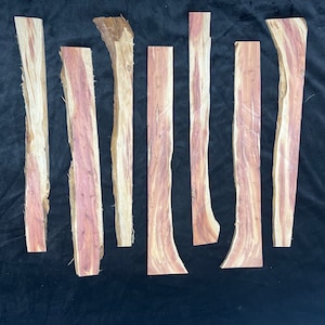 Live Edge Red Cedar Wood Craft Planks - Rustic Rough Cut 13” Thin Cedar ...