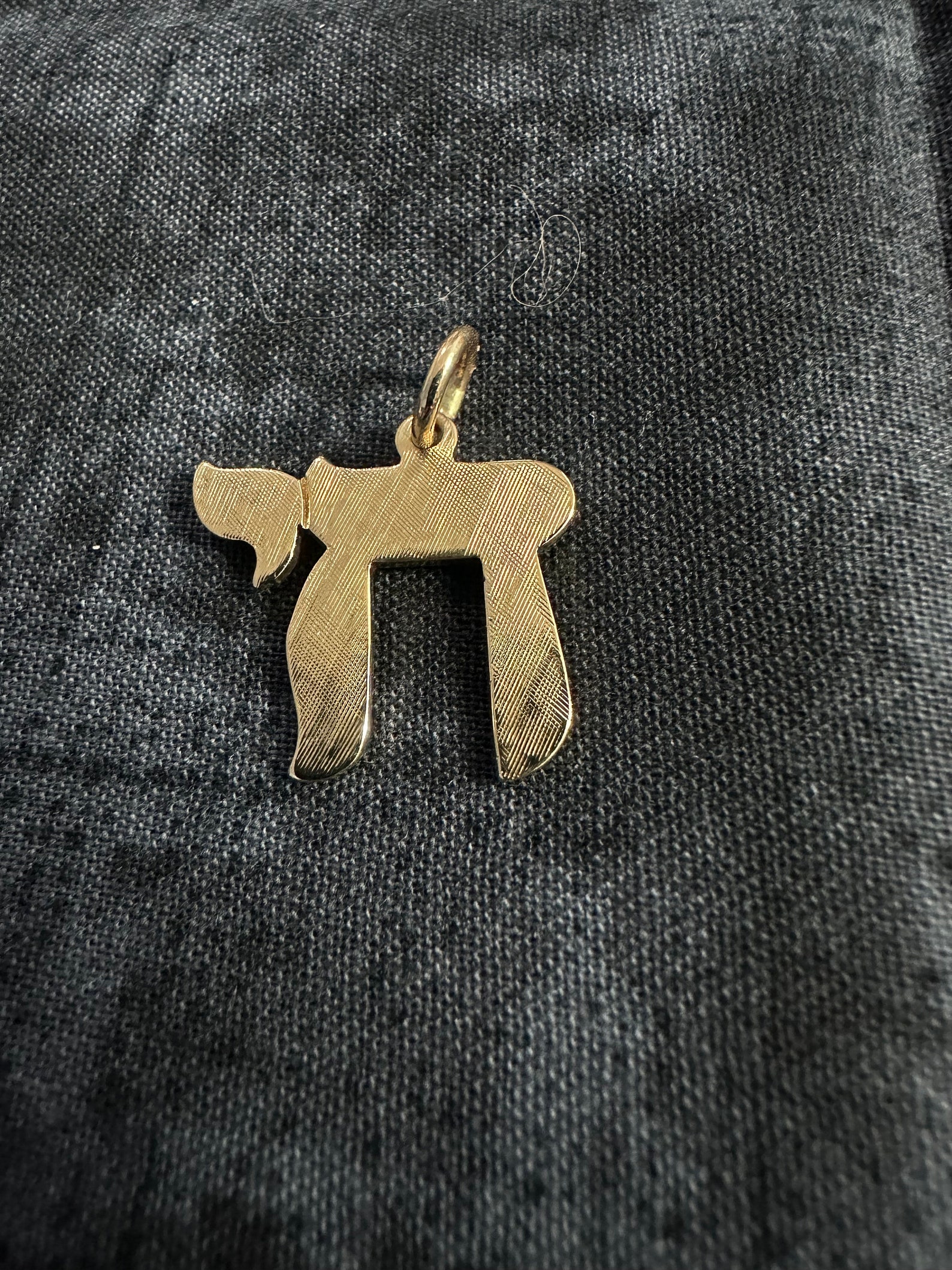 Elegant 14K Yellow Gold Chai 18 L'chaim Life Pendant Charm 3.15g **A ...