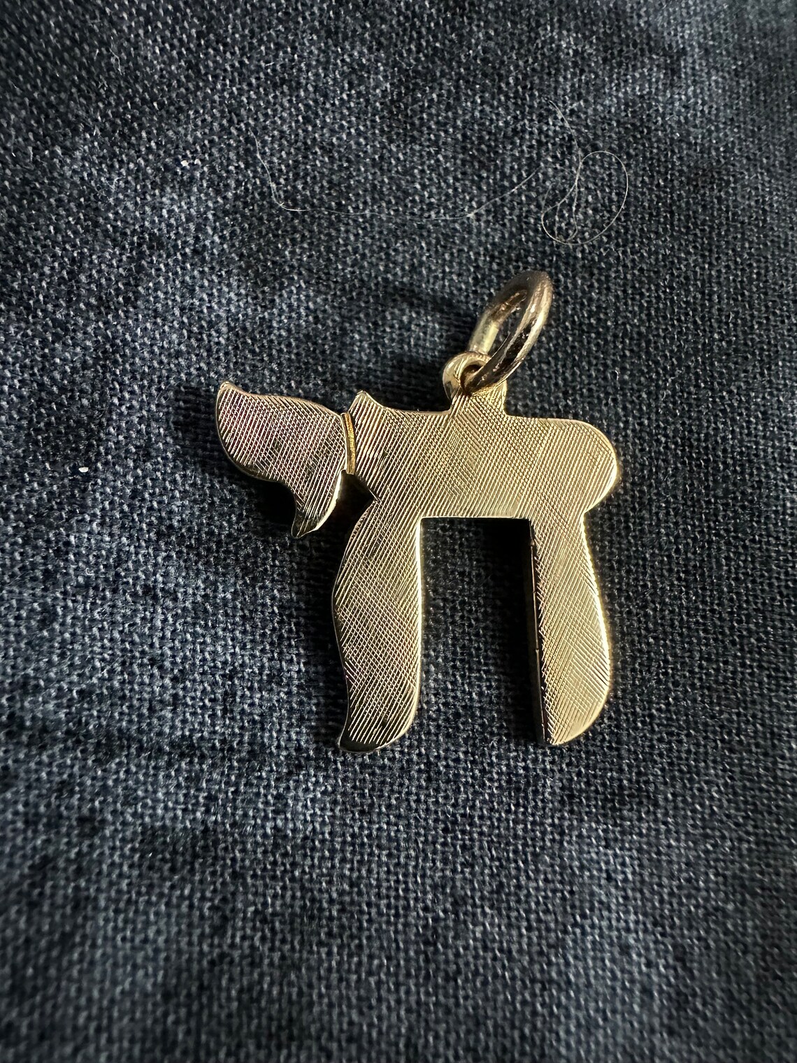 Elegant 14K Yellow Gold Chai 18 L'chaim Life Pendant Charm 3.15g A ...