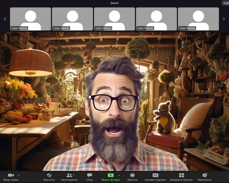 Bundle of 50 Imaginary Virtual Backgrounds Zoom Background, Digital ...