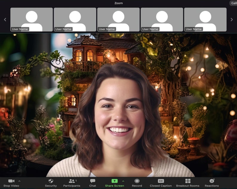 Bundle of 50 Imaginary Virtual Backgrounds Zoom Background, Digital ...