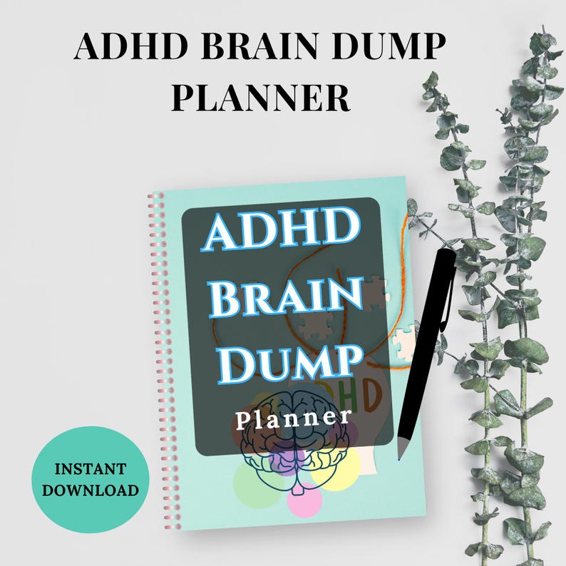 ADHD Brain Dump Planner Printable PDF, Mental Clarity Organizer, Focus ...