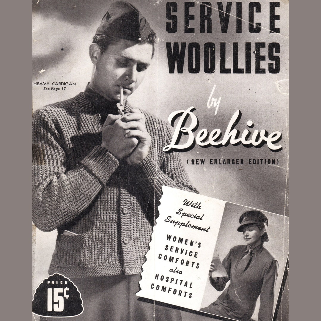 WWII Knit Patterns Men & Women / Solider / Troops / Military / Army ...