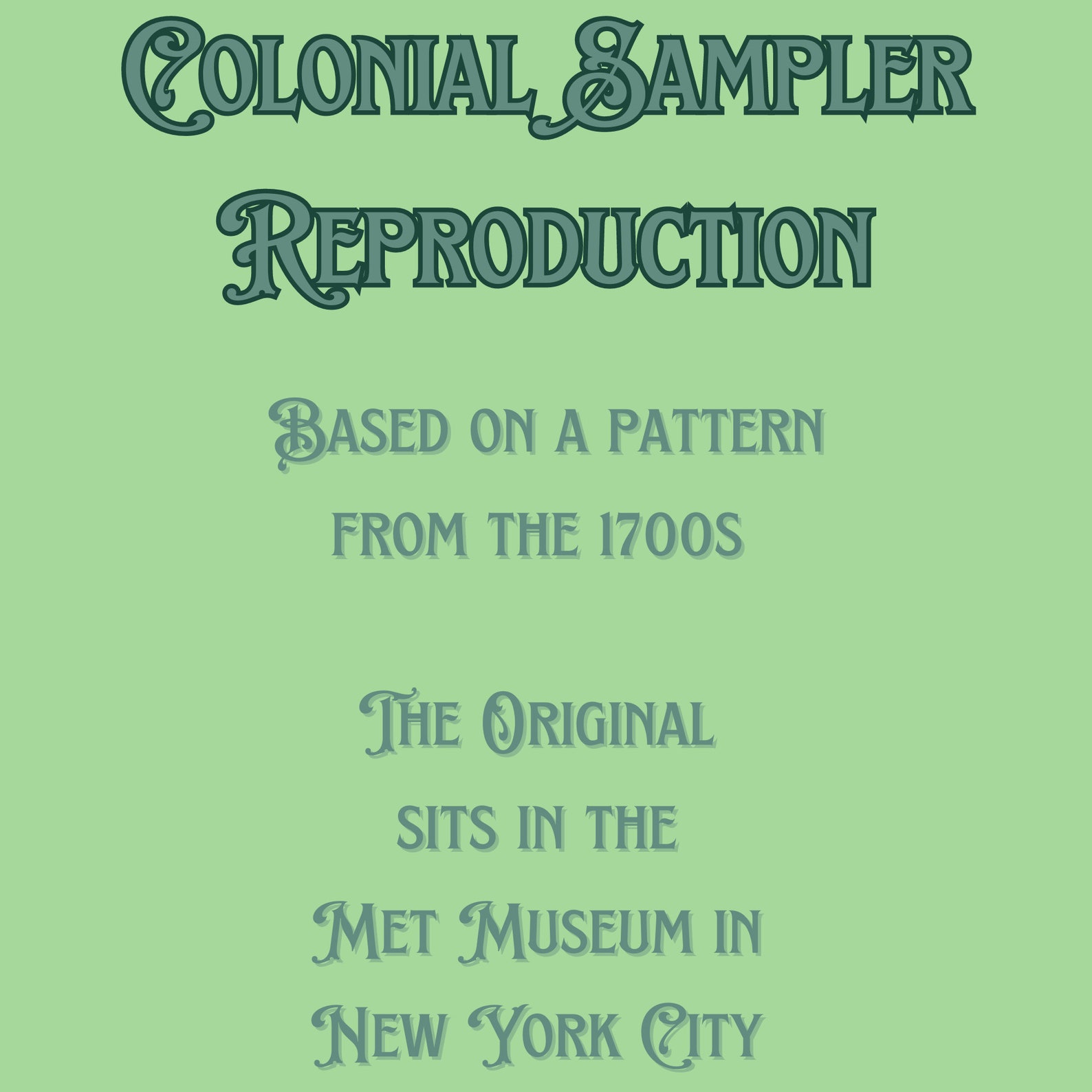 Colonial Cross Stitch Sampler Home Couple Alphabet | Antique Cross ...