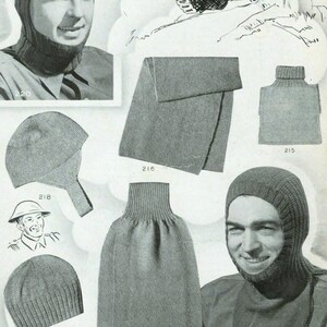 WWII Knitting Patterns: 1940s Military Clothing (PDF Download) - Etsy