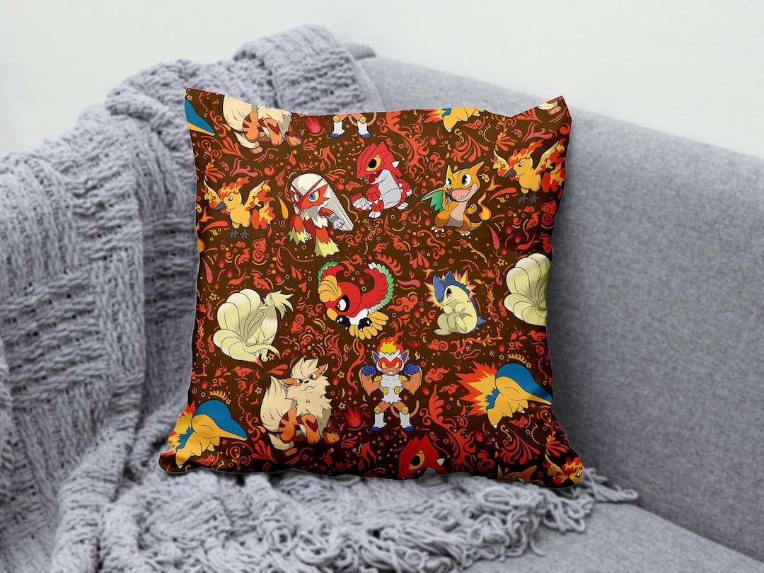 Typhlosion Pillow, Charizard Pillow, Blaziken Pillow & Cyndaquil Pillow ...