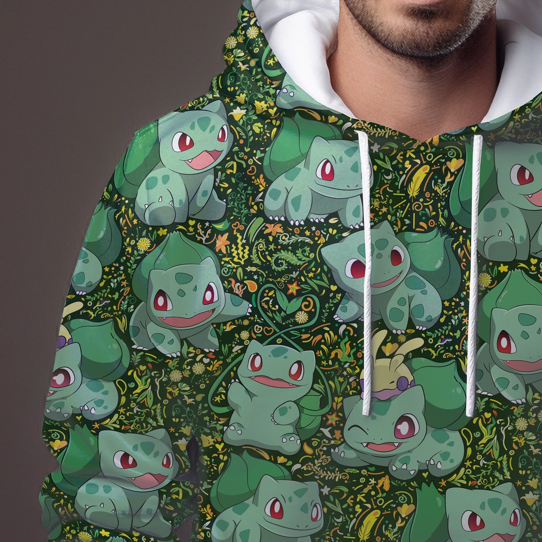 Bulbasaur Hoodie Bulbasaur AOP Hoodie, Bulbasaur Pullover & Bulbasaur ...