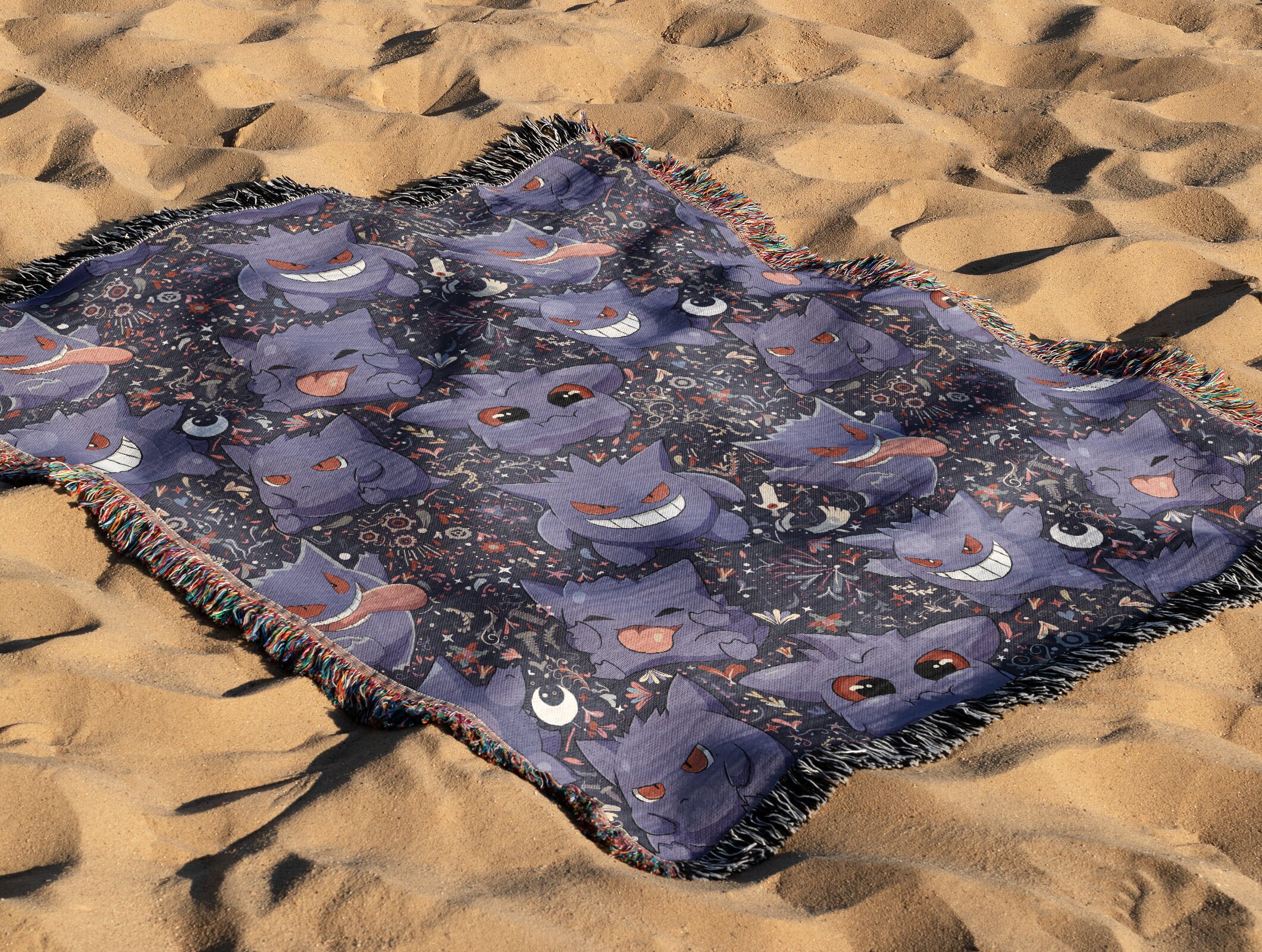 Gengar Blanket Gengar Woven Blanket, Gengar Carpet & Gengar Wall Hanger ...