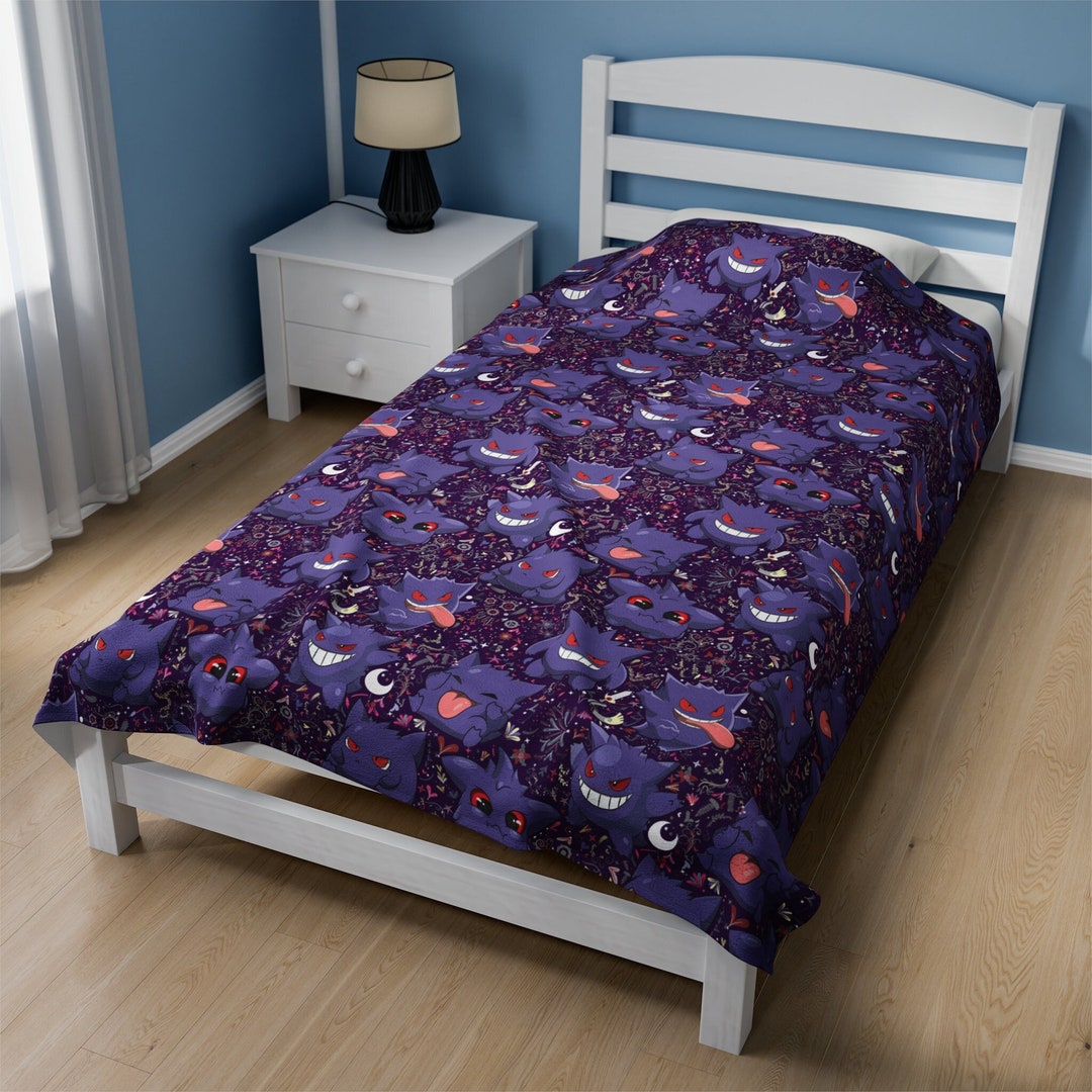 Gengar Blanket Gengar Velveteen Blanket & Gengar Plush Blanket - Etsy