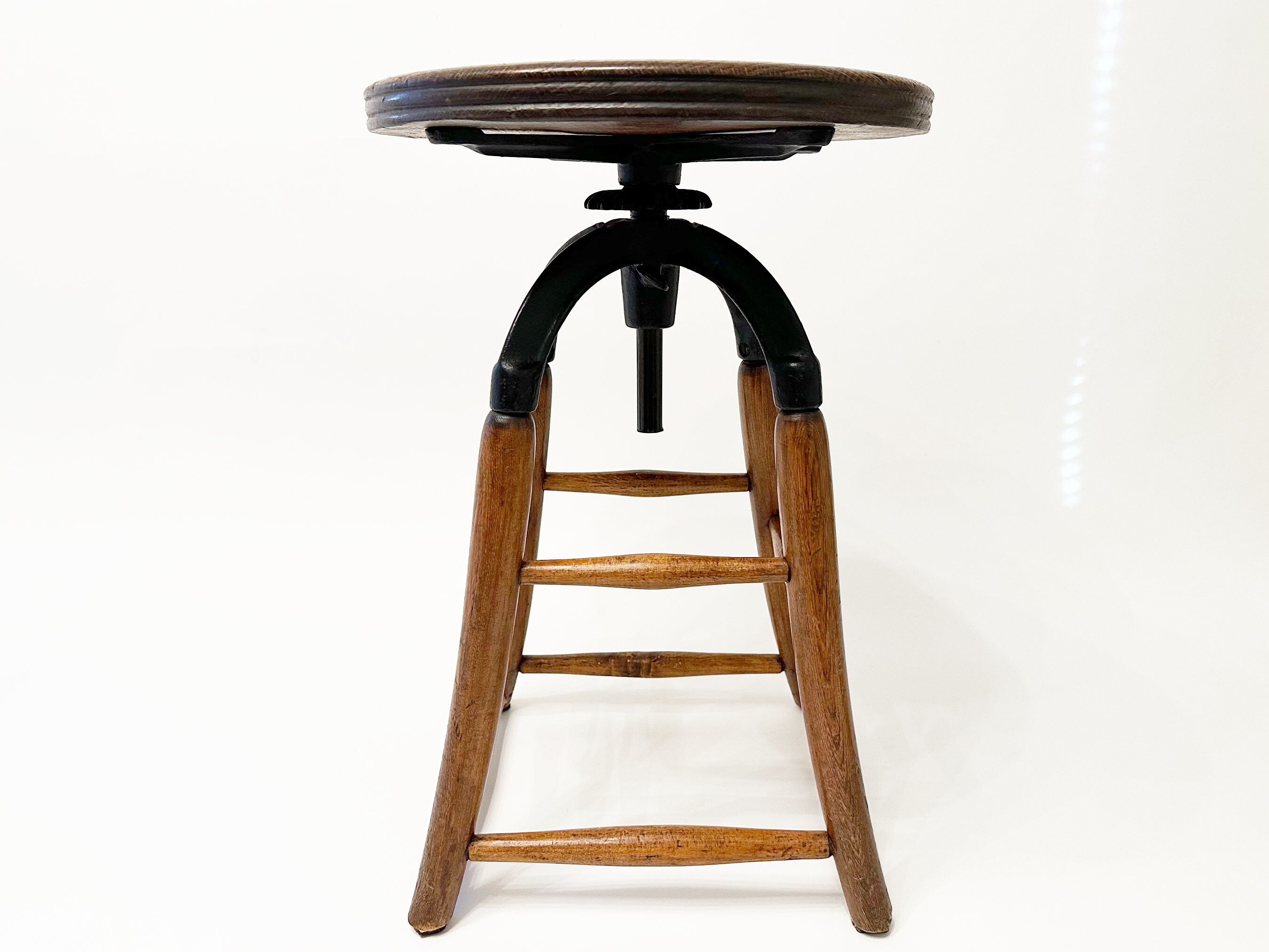 Antique Industrial Stool, Engineers Drafting Stool - Etsy