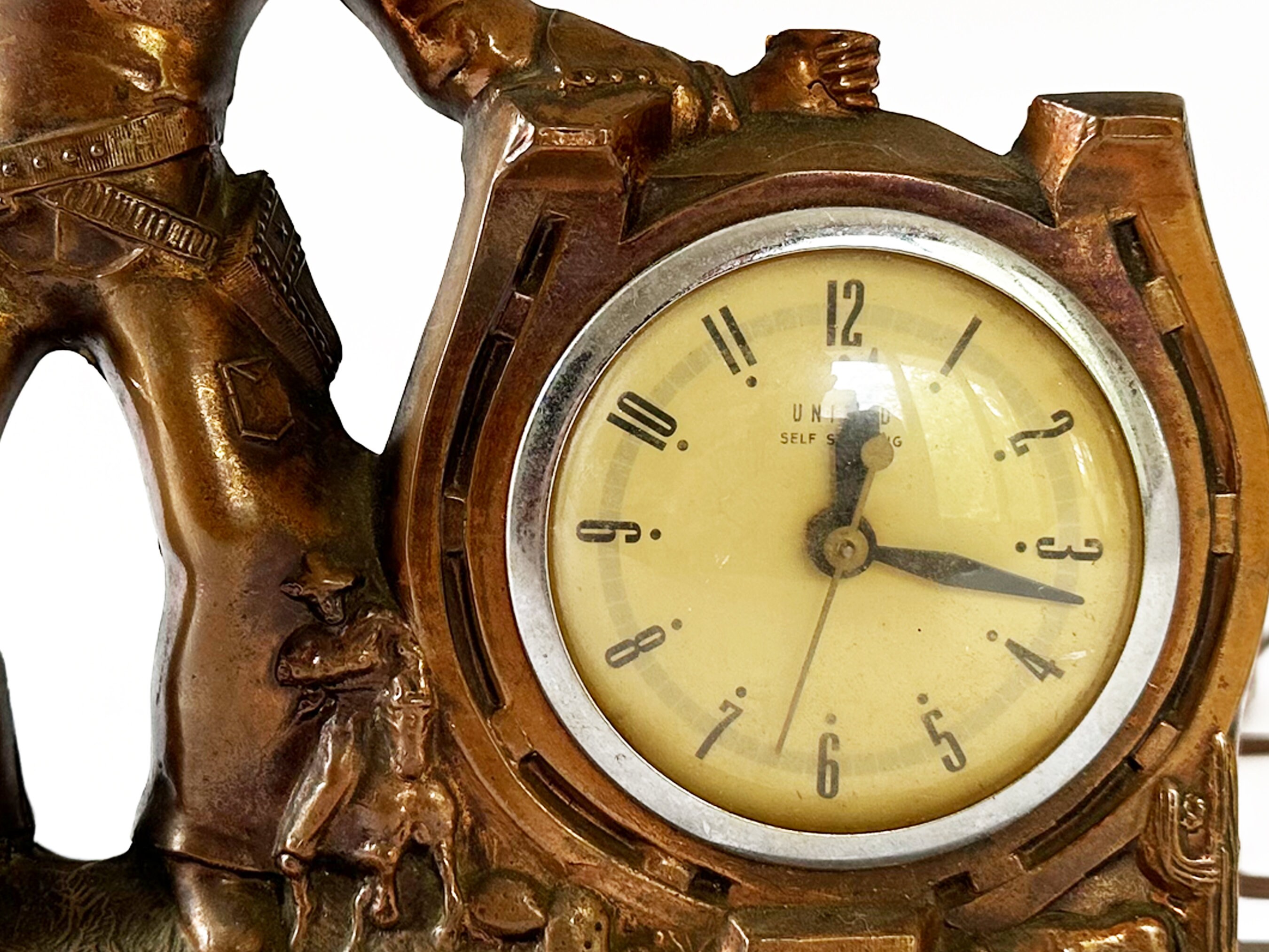 Vintage Cowboy Clock Western Décor Southwestern Décor Horse Ranch ...