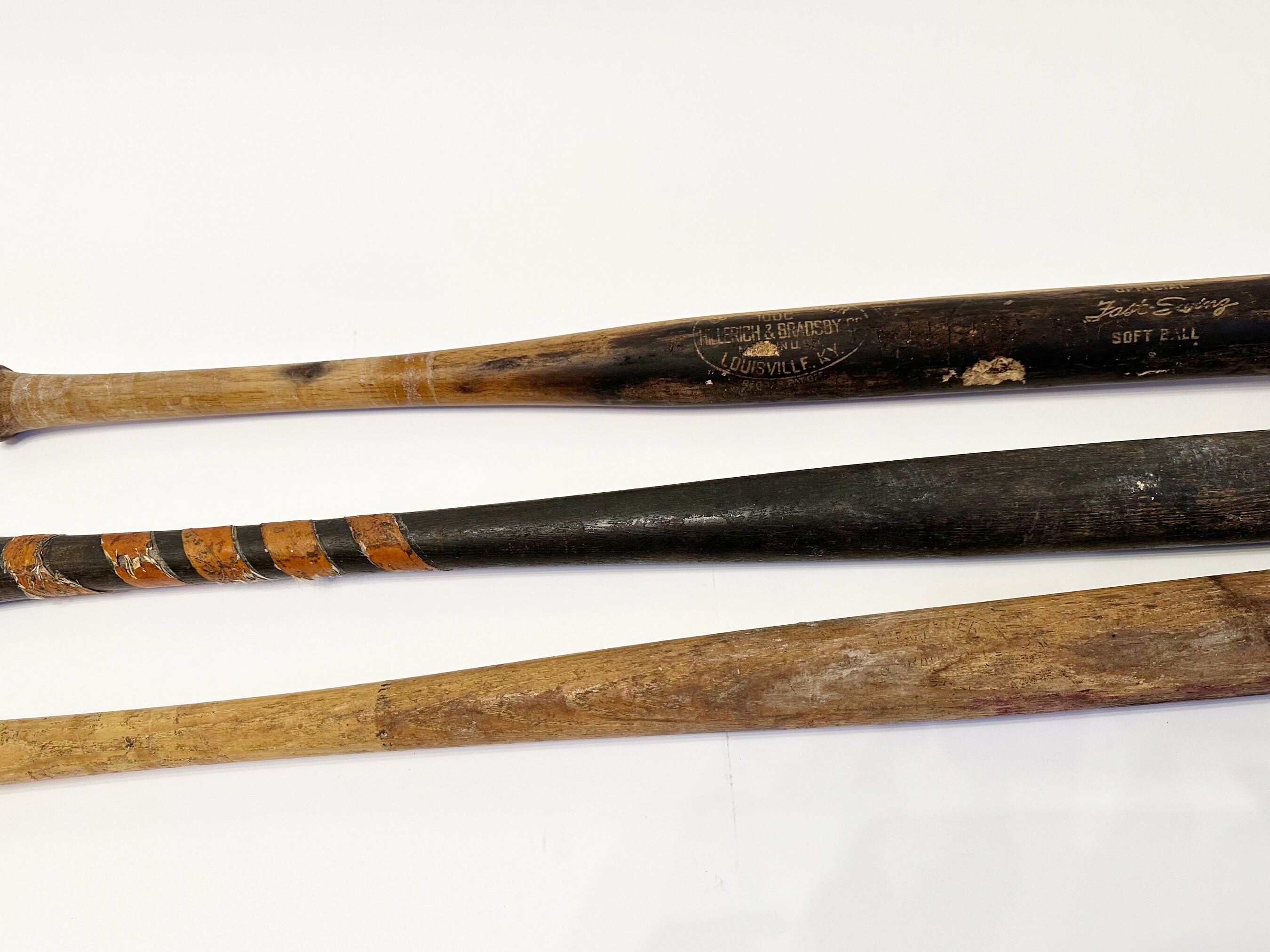 Vintage Softball Bats Wood 1950s Vintage Sporting Equipment Vintage ...