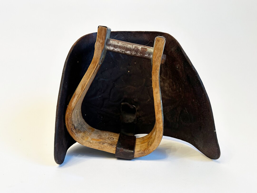 Antique Saddle Stirrup Tapaderos Western Horse Decor Southwest Vintage ...