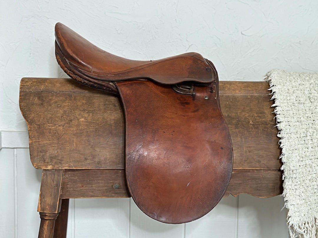 Antique Equestrian Argentinian Leather Polo Horse Saddle - Etsy